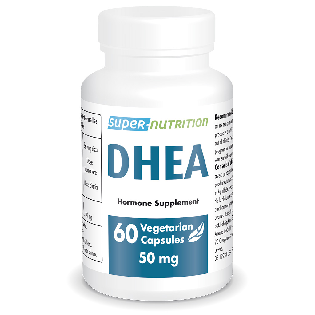 DHEA 50 mg Suplemento - 60 Cáps. Veg. | SuperSmart