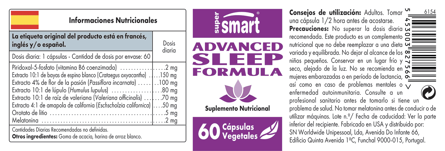 Advanced Sleep Formula Antiestrés y para conciliar el sueño ...